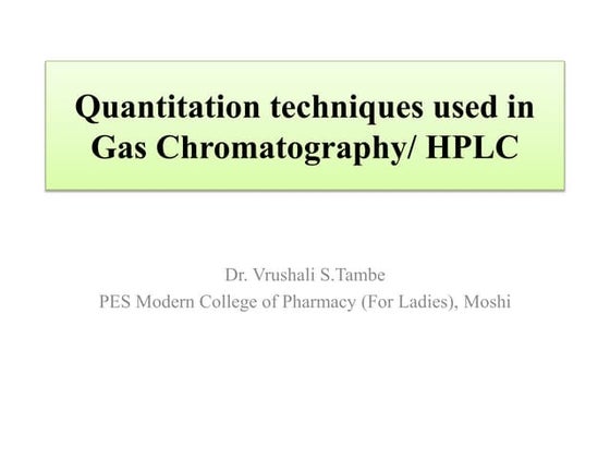 analytical chemistry - sampling and its techniques | PPT