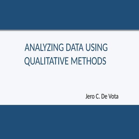 Comprehensive Analysis of Data Using Quantitative Methods for Informed ...
