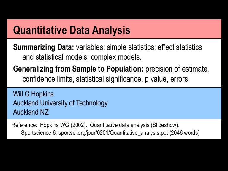 Quantitative Analysis quantitative-analysis
