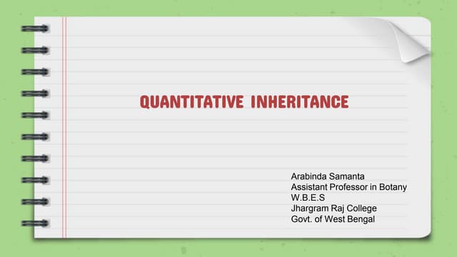 Quantitative Inheritancepptx