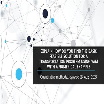 Quantitative methods - Vogel's Approximation Method.pptx