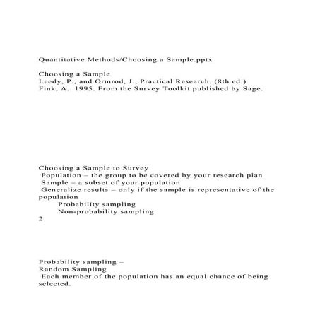 Quantitative MethodsChoosing a Sample.pptxChoosing a Samp.docx