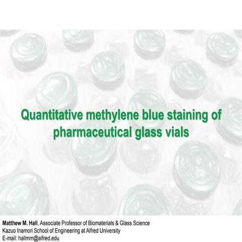 Modified Methylene Blue (MMB) Test Procedure | PDF
