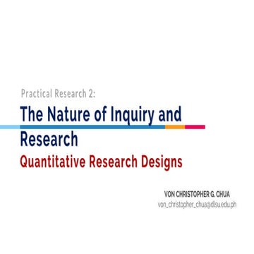 quantitative research designs - PR2 SHS1 | PPTX