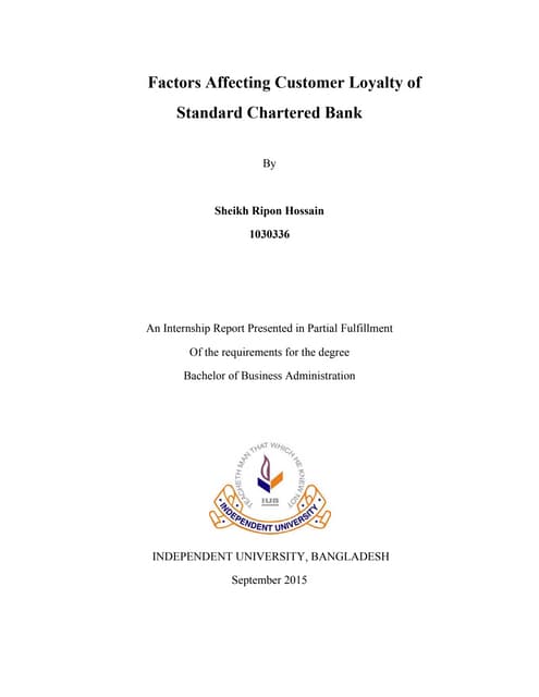 Standard chartered bank | PPTX | Business Banking & Finance | Business