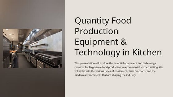 The food service system | PPTX