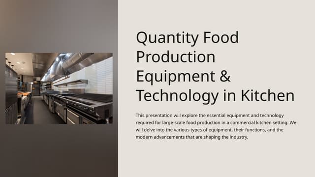 The food service system | PPTX