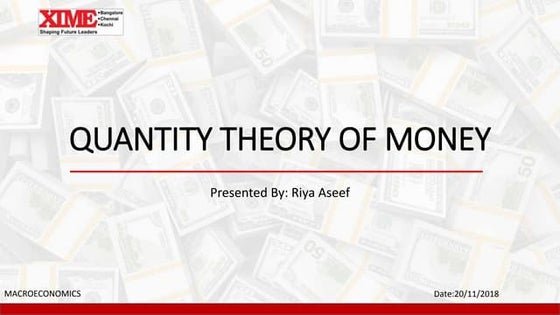 Quantity Theory of Money | PPT