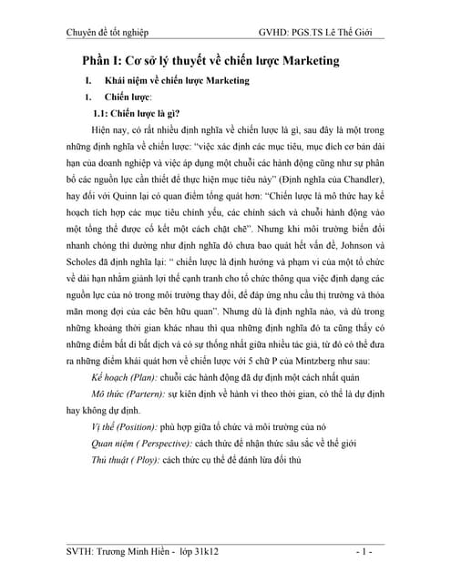 Quan Tri Hoc -Ch4 Hoach Dinh | PPT