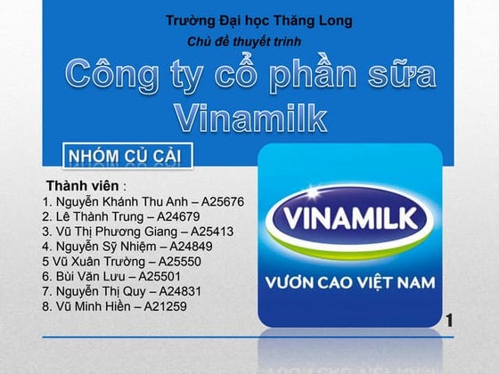 Yếu tố môi trường ảnh hưởng đến hoạt động marketing của công ty Vinamilk | PDF