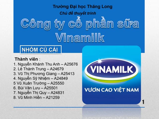 Vinamilk | PPT