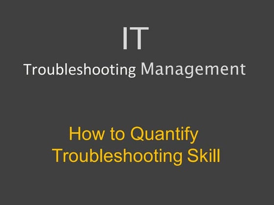 ITTM: Skill Automation vs Task Automation | PPT