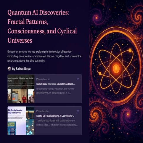 Quantum AI Discoveries: Fractal Patterns Consciousness and Cyclical ...