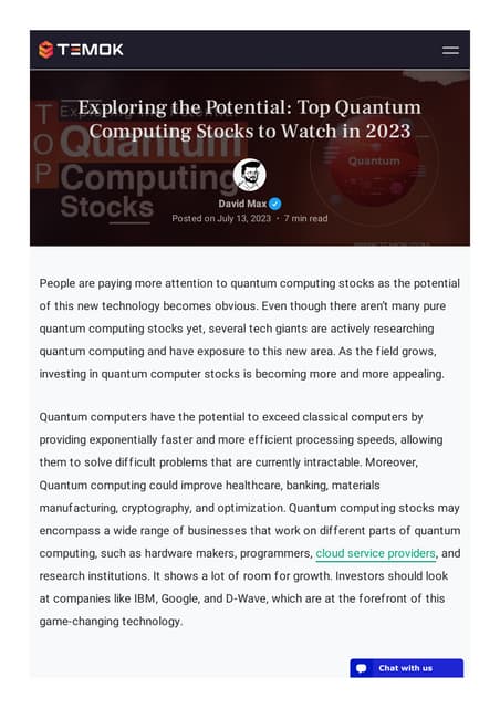 Understanding Quantum AI and its Impact on World | USAII® | PDF