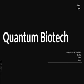 Quantum Biotech Food Technology Bsc Biotechnology | PPTX