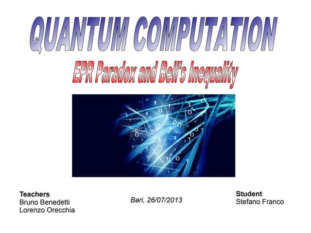 Introduction to Quantum Computing and Classical Computing | PPTX ...