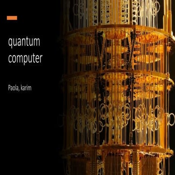 Quntum computer presentation of englis 2024 | PPT