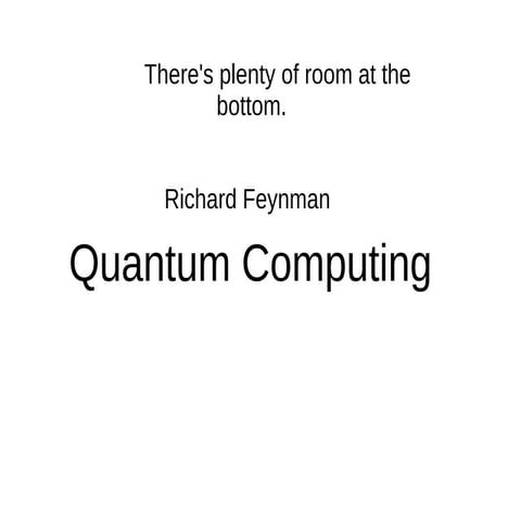 Quantum Computer History Timeline Quantum Computing