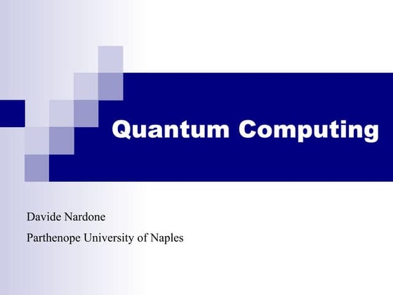 Quantum Computing | PPT