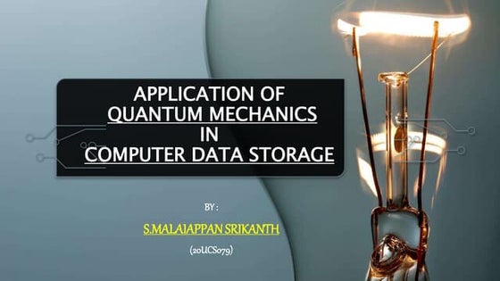 Quantum computer ppt | PPT