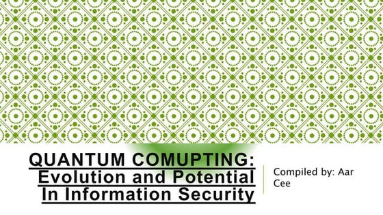 Quantum computing - Introduction | PPTX