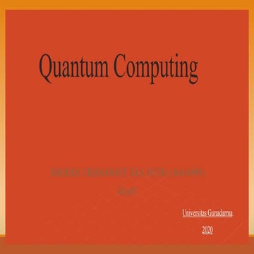 Quantum Computing | PPTX