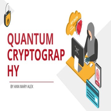 QUANTUM CRYPTOGRAPHY. Ppt for seminar ppt x | PPTX