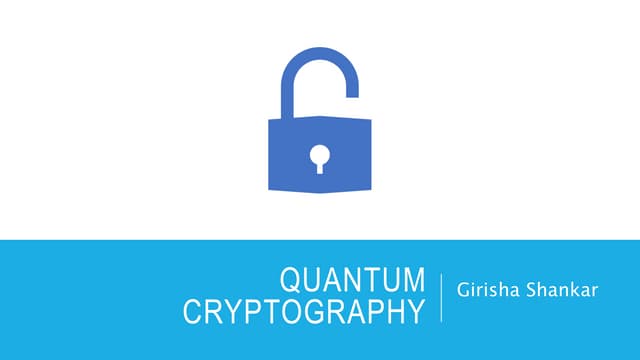 Post Quantum Cryptography: Technical Overview | PDF