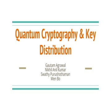 Quantum Cryptography & Key Distribution.pptx