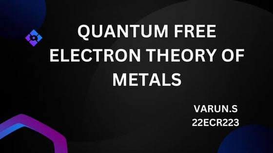 FREE ELECTRON THEORY.pptx