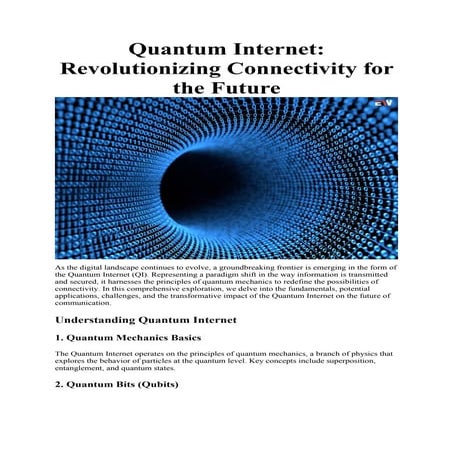 Quantum Internet: Everything You Need To Know | Enterprise Wired | PDF