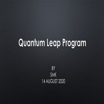 Program Quantum Leap for better success.pptx