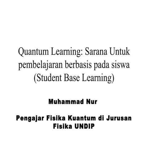 Quantum learning 02 | PPT