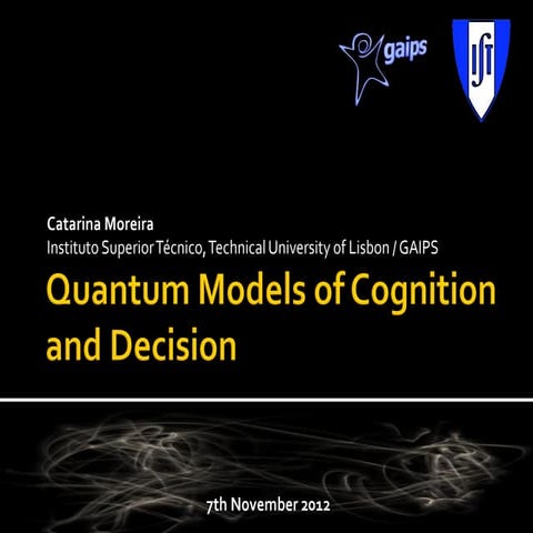 Quantum Models of Cognition and Decision | PPT