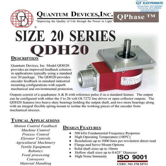 Quantum qdh20 specsheet | PDF