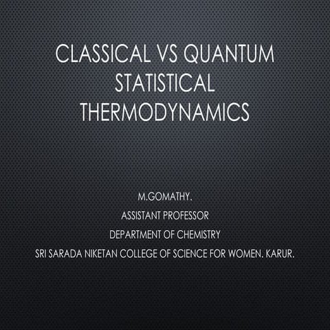 Fermi dirac distribution | PPTX