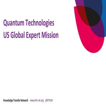 Quantum Technologies Global Expert Mission Dissemination Workshop | PPT