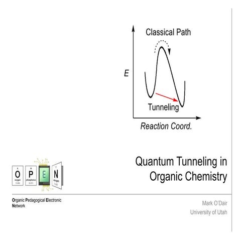 Quantum Tunneling in Organic Chemistry | PPTX