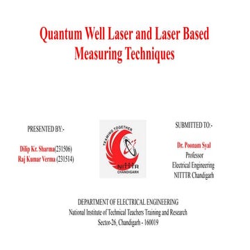 Quantum well and laser measuring techniques.pptx
