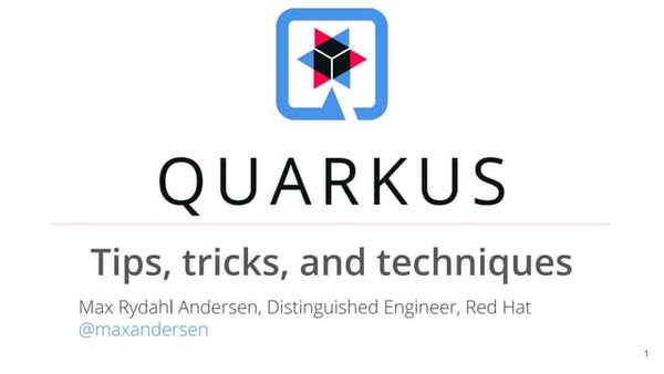 Quarkus A Next Generation Kubernetes Native Java Framework Ppt