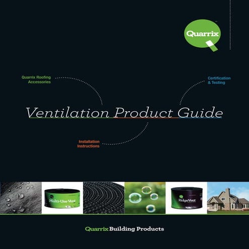Quarrix Roofing Ventilation Product Guide | PDF