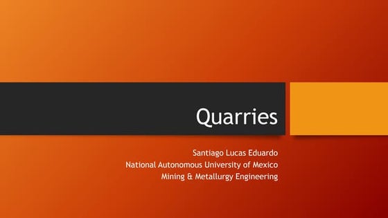 quarry.ppt