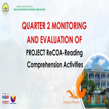 Reading Project Action Plans and Intervention on Language development | PPT