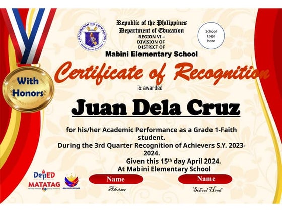 Certificate of appreciation, with signature, to print | DOCX | Education