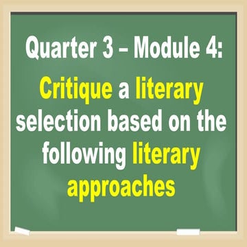 Literary criticism powerpoint | PPT