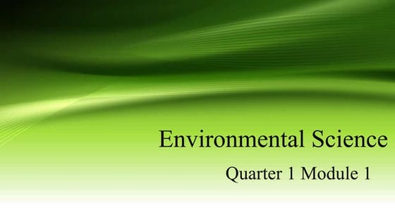 Lesson 1 Introduction to Environmental Science.pdf | Environment | Science