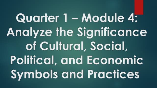 Cultural-Social-Political-and-Economic-symbols.pptx | Religion ...