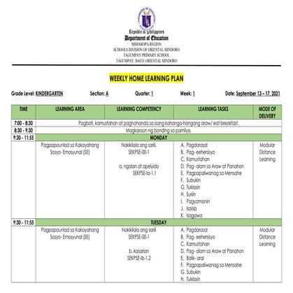 QUARTER 1 WEEK 1 TO 5 KINDER WEEKLY HOME LEARNING PLAN S.Y. 2021-2022.docx