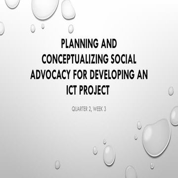 Planning and Conceptualizing Social Advocacy for Developing ICT Project (Concept Paper).pptx