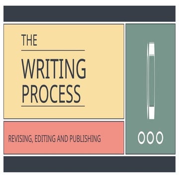 The Writing Process | PPTX